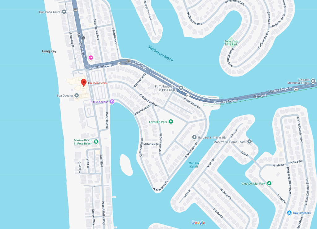 Don Cesar Map & Address – 2025 Kaeser and Blair Sales Leader Summit